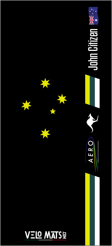 AERO Custom Printed Indoor Cycling Mat (6mm Black) – Velo Indoor ...